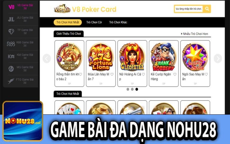 NOHU28 ⭐️ Nhà Cái Cá Cược Nổ Hũ |Casino| Thể Thao +198k